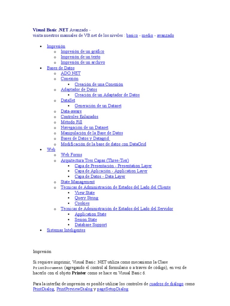 Visual Basic - Net AVANZADO | PDF