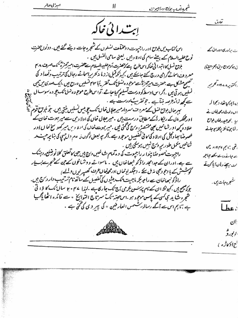 Shajra-e-Nasab Rajput - Family Tree Rajput | PDF