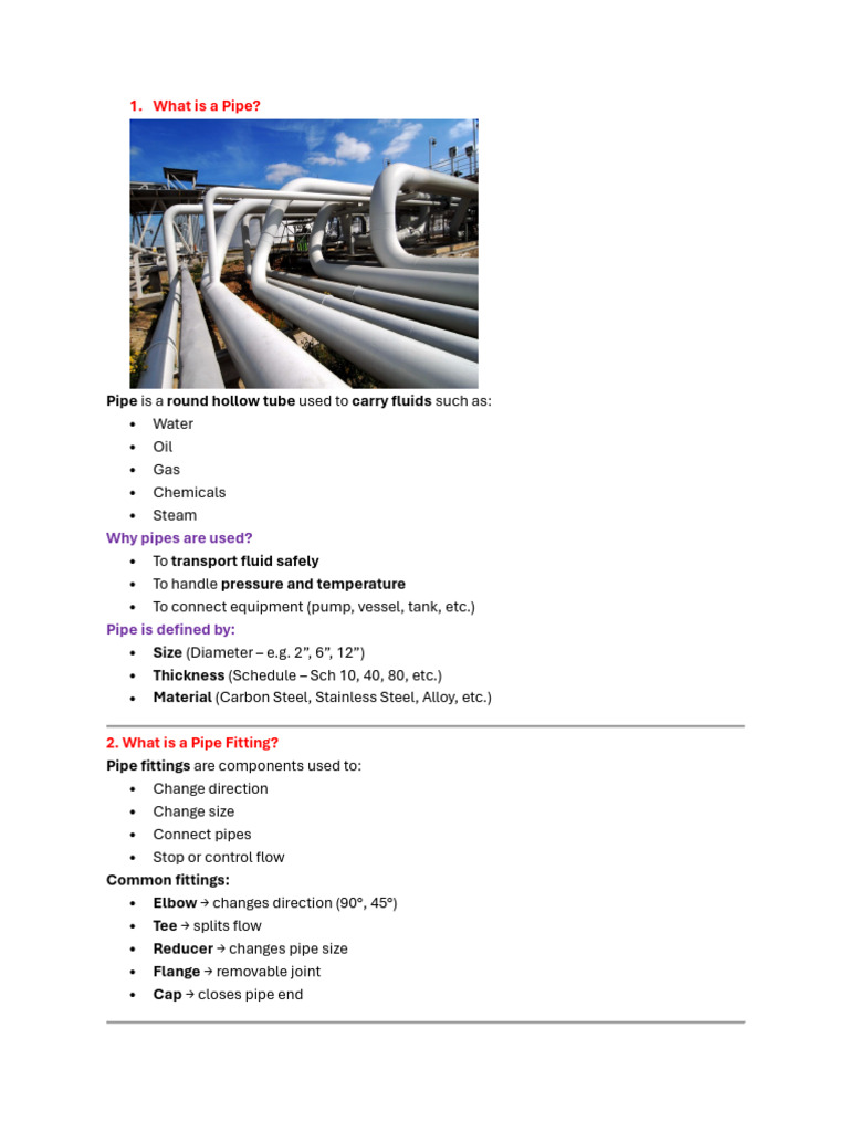 Pipe and NDT Details Basic Knowledge | PDF | Pipe (Fluid Conveyance ...