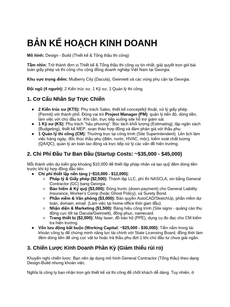 Business Plan - 20260228 | PDF