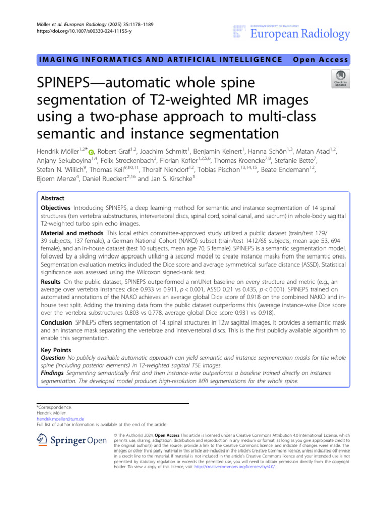 spineps' | PDF | Vertebra