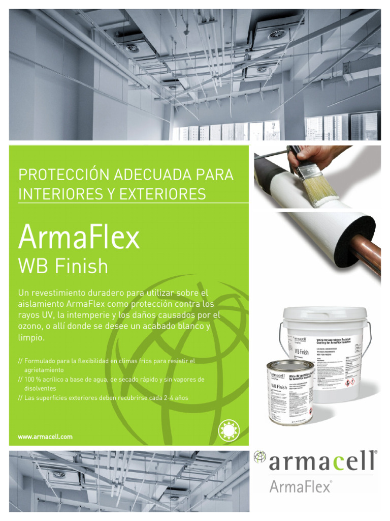 Armaflex Wb Finish Technical Datasheet | PDF | Revestimiento | Agua