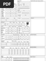 D20 Modern Character Sheet | PDF | D20 System | Tabletop Games