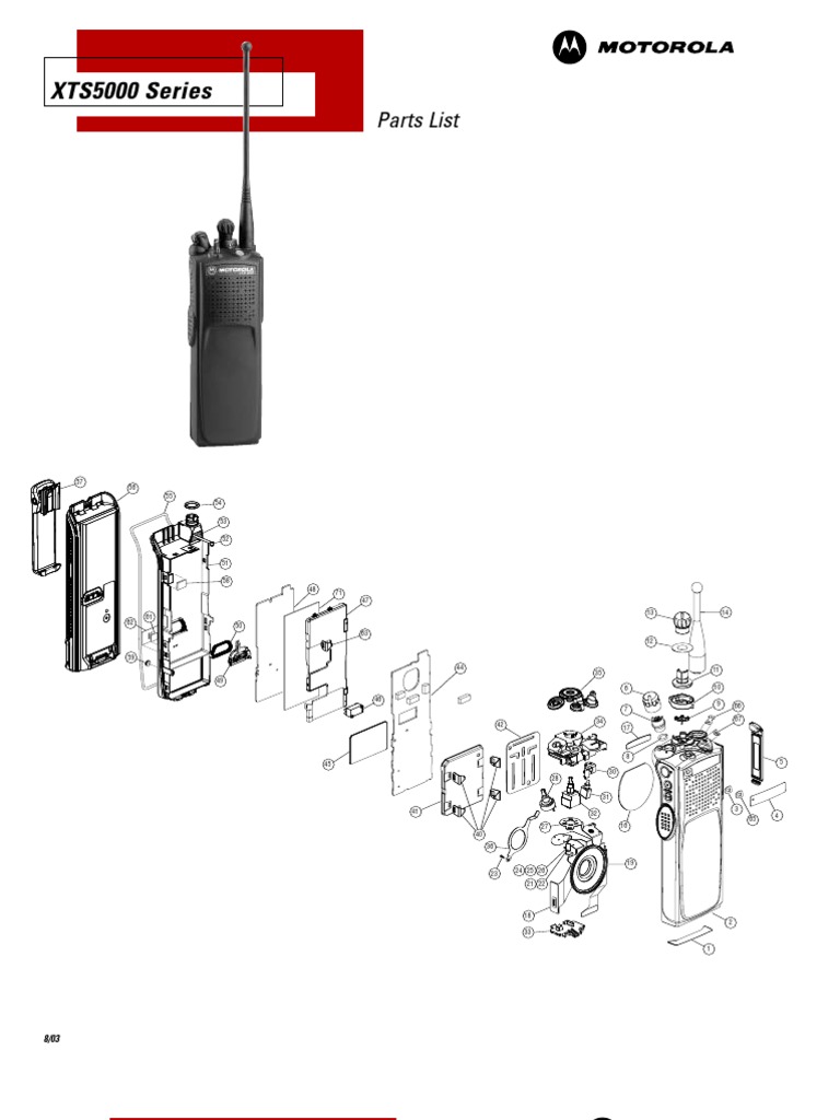 XTS5000 Parts Catalog | PDF | Battery Charger | Battery (Electricity)