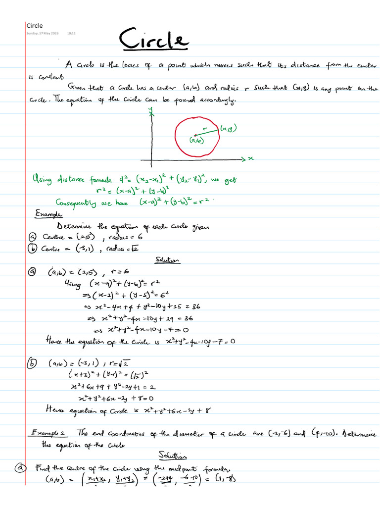 Circle 1 | PDF