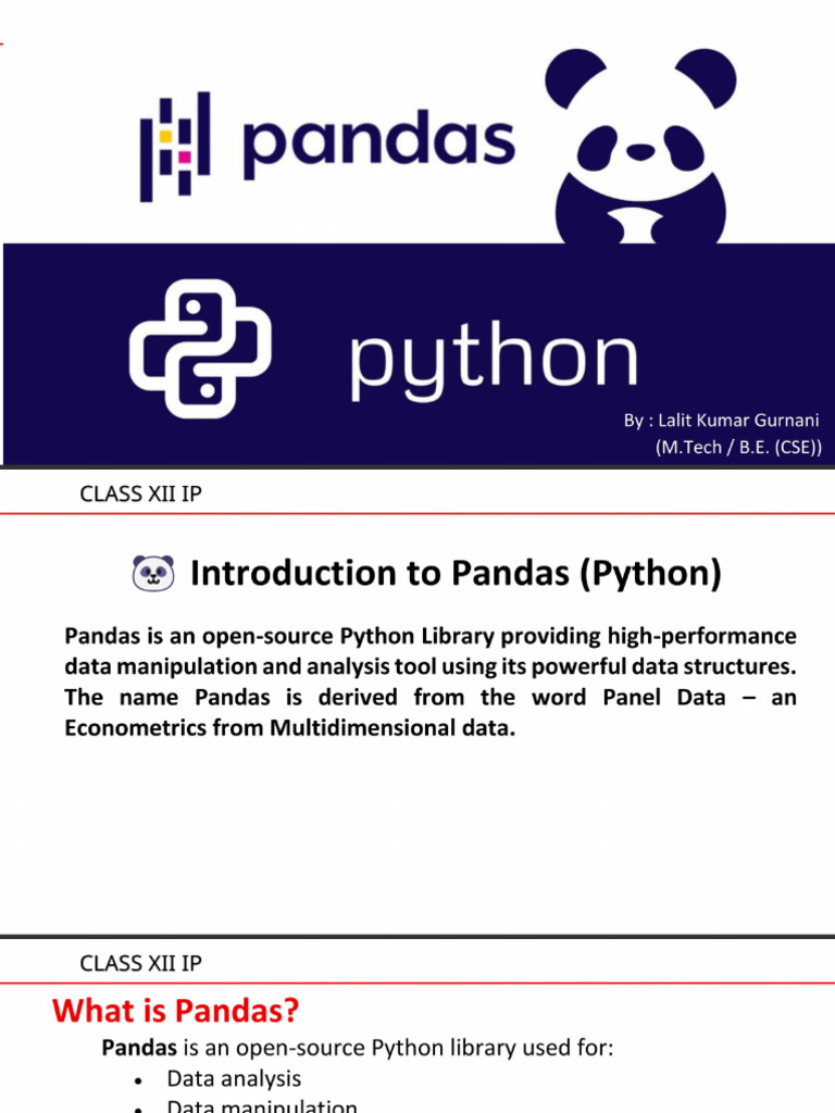 XII IP Lecture1 Topic Series | PDF