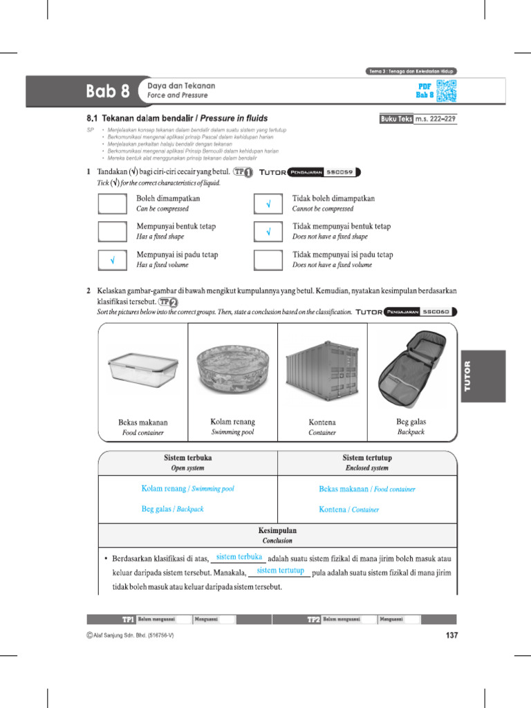 Modul Sains Tg 5 Bab 8 Nota | PDF
