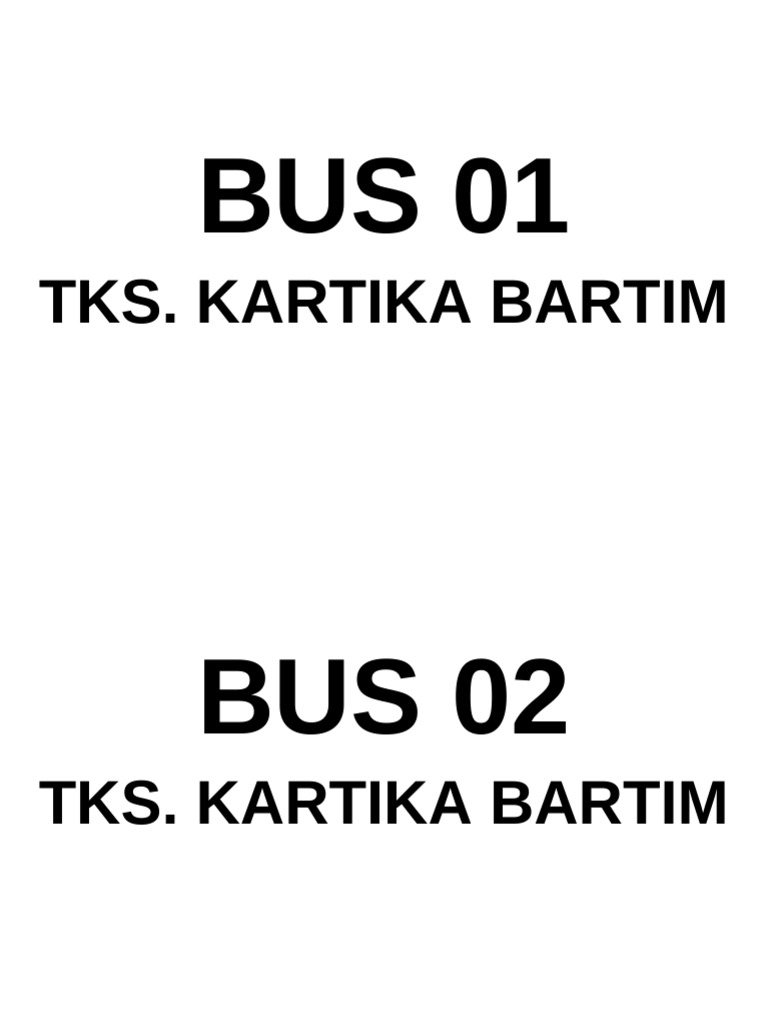 BUS 01 | PDF