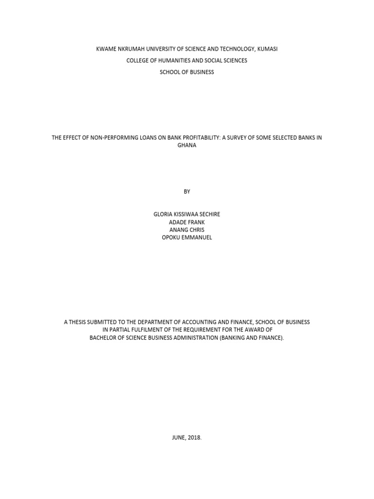 Project Final | PDF | Banks | Interest