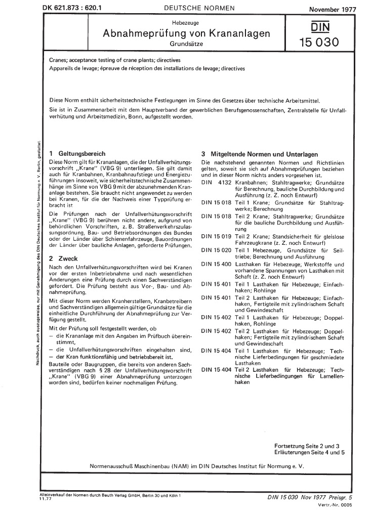 Din 15030 1977-11 | PDF