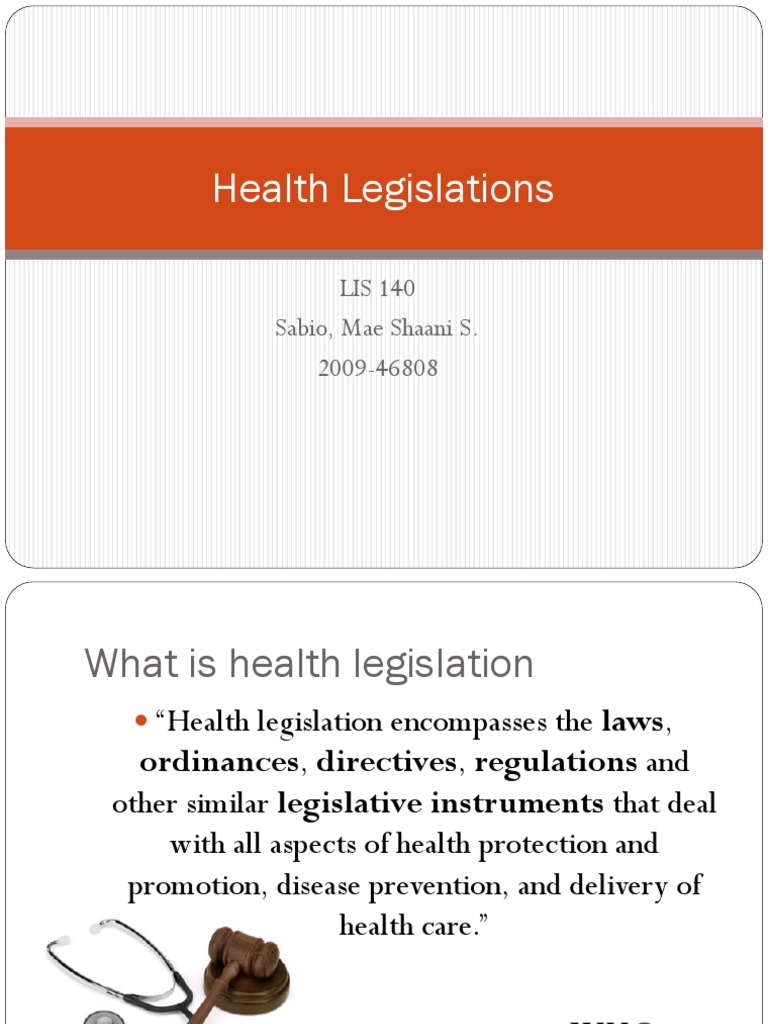 Understanding Health Legislation Basics | PDF | Self-Improvement