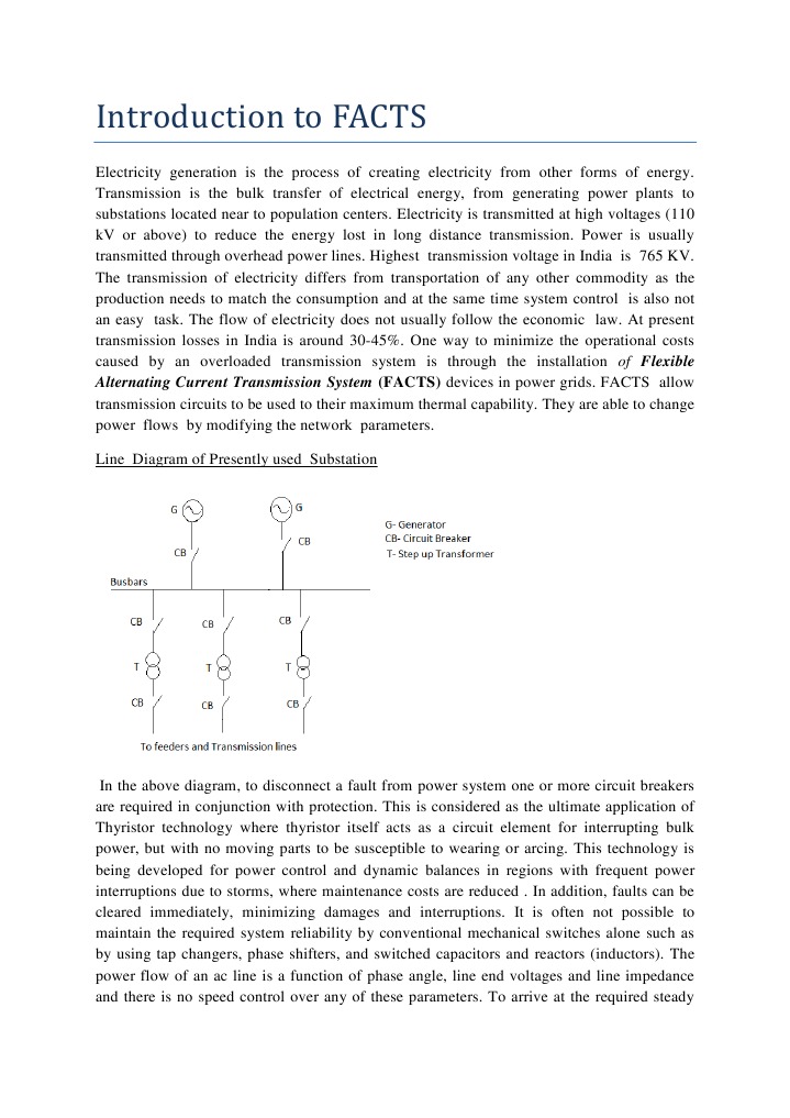 Introduction To FACTS: Alternating Current Transmission System (FACTS ...