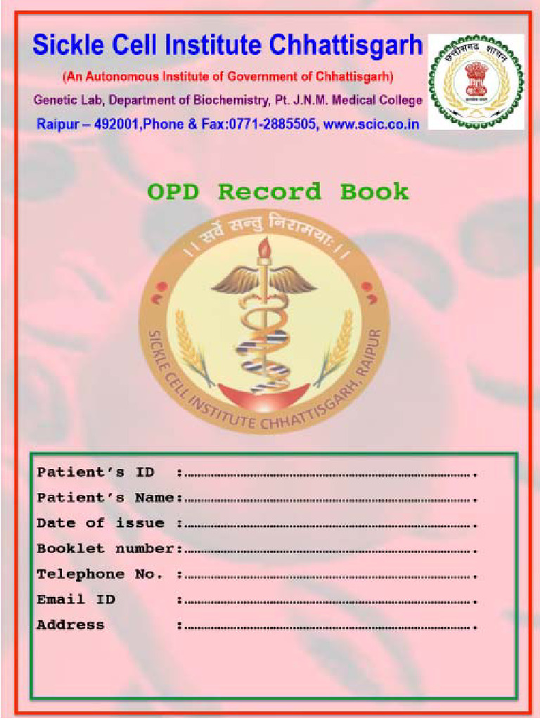 OPD Record Book (1) | PDF | Blood | Hematology