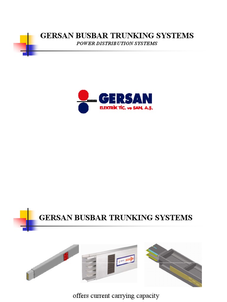 GERSAN Busbar Presentation en | PDF | Aluminium | Electricity