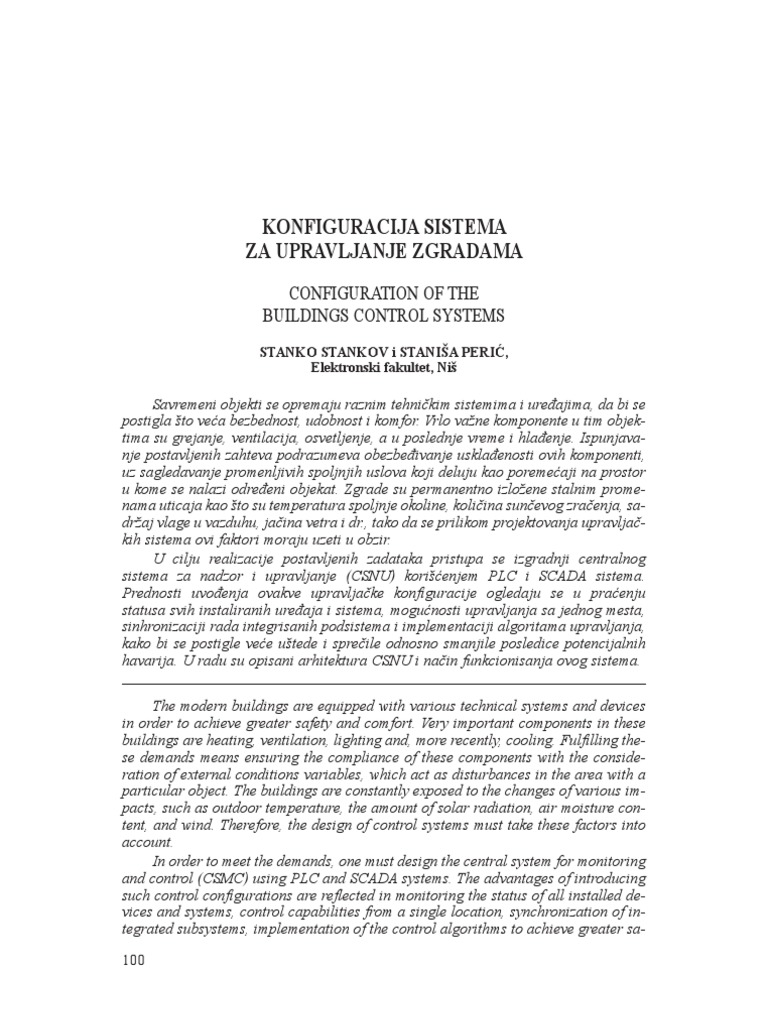 Stanko Stankov - Konfiguracija Sistema | PDF