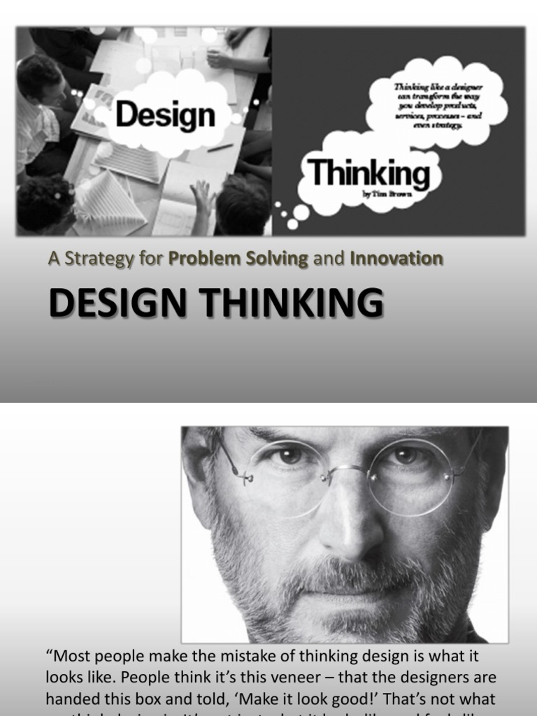 Design Thinking And Innovation | Design Thinking | Thought