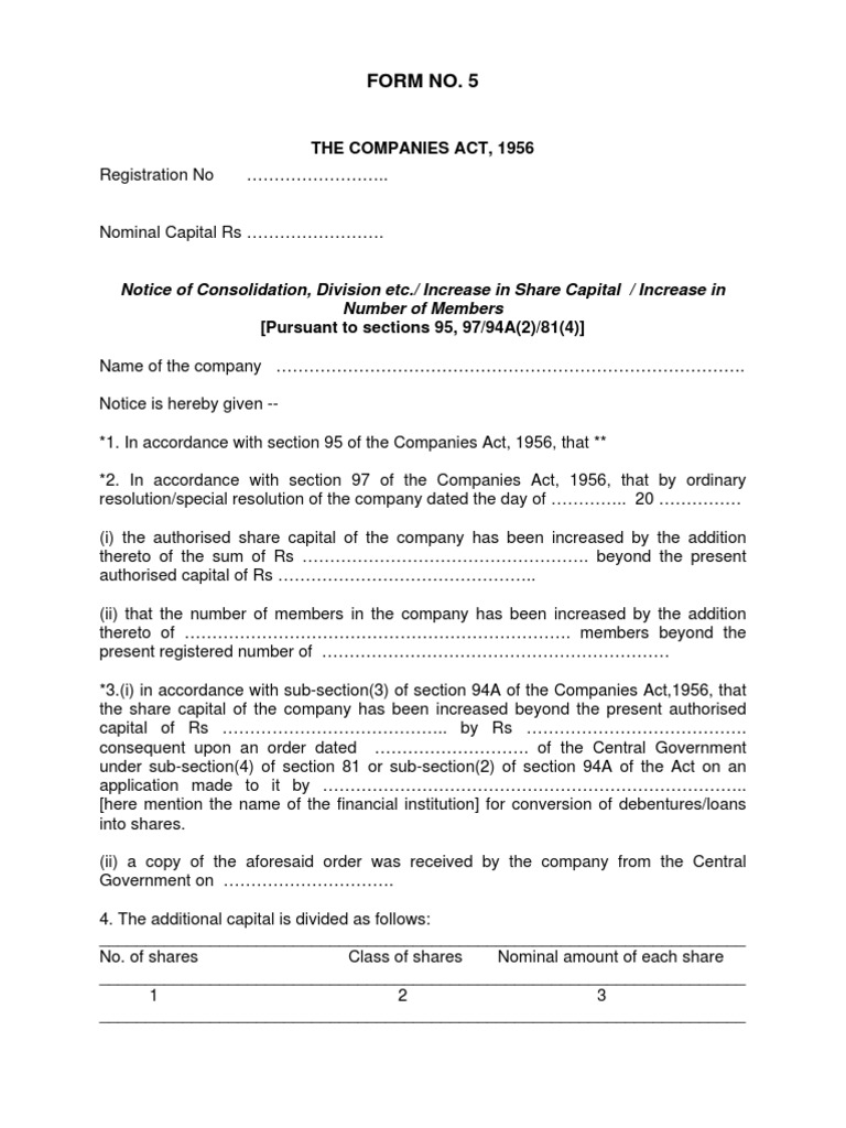 55-Form No 5 | PDF | Business | Justice