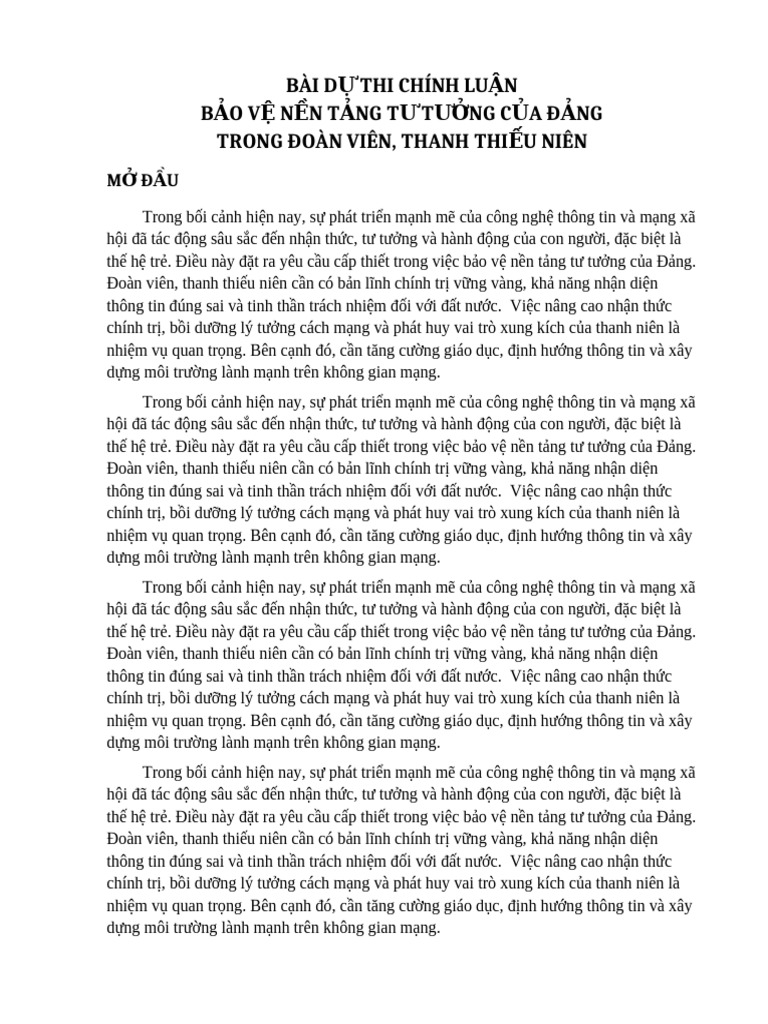 Bai du thi | PDF