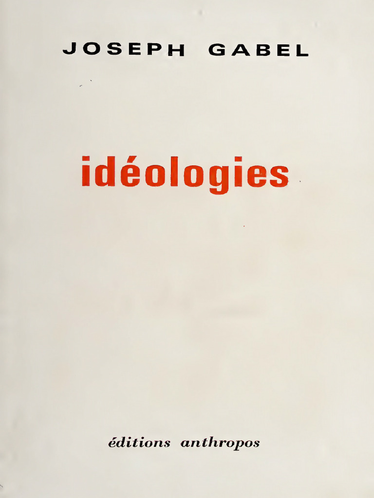 Idéologies (Gabel, Joseph) (z-library.sk, 1lib.sk, z-lib.sk)-páginas-1 ...