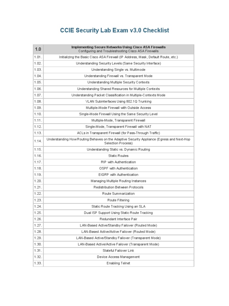 CCIE Security Lab Exam Guide | PDF | Virtual Private Network | Firewall ...