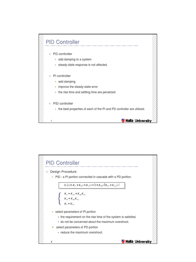 PID Controller | PDF