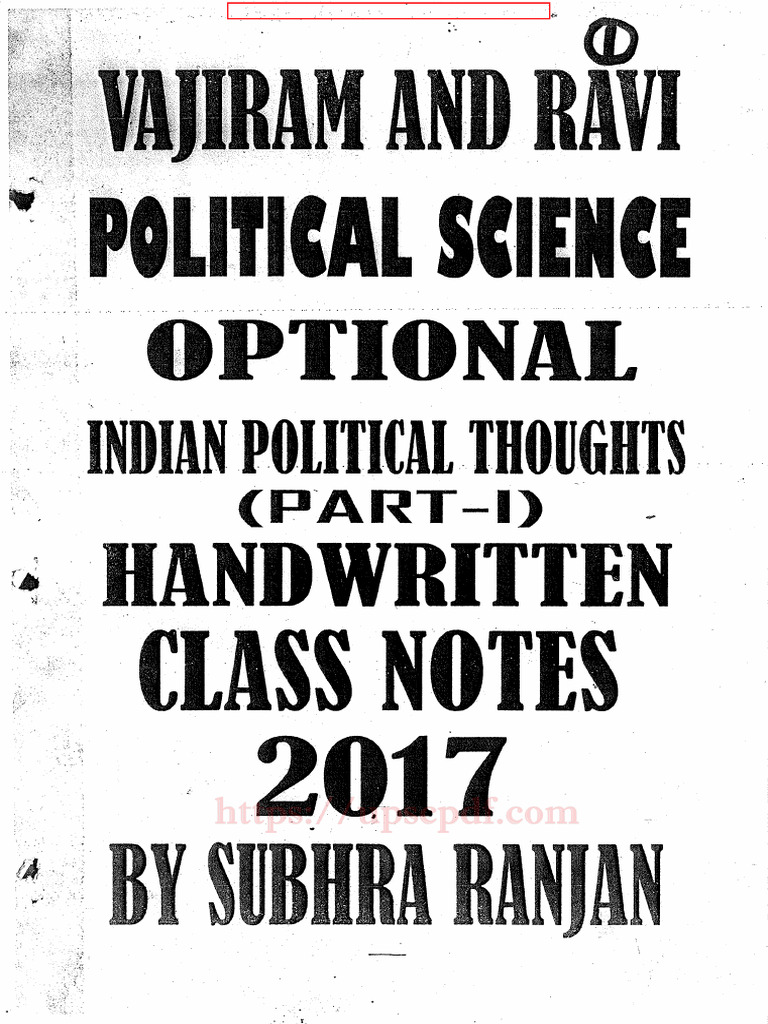 Shubhra Ranjan PSIR Paper 1 Notes Part 1 -Upscpdf.com | PDF