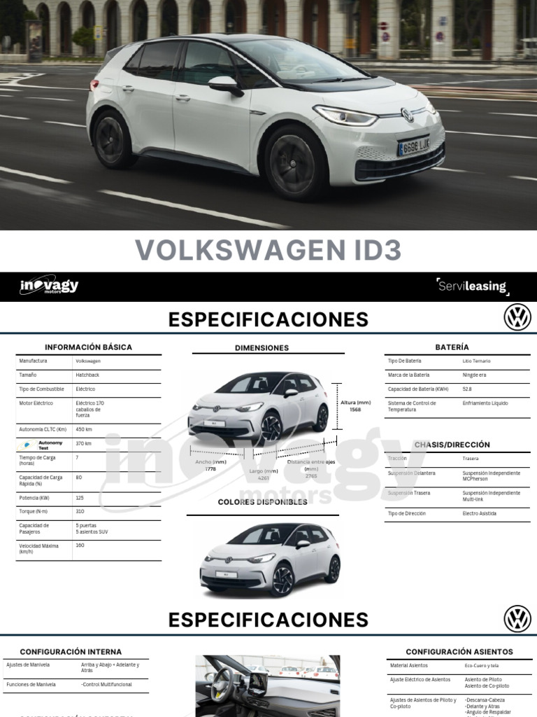 DS_VW_ID3_2025 | PDF | Freno | Volkswagen