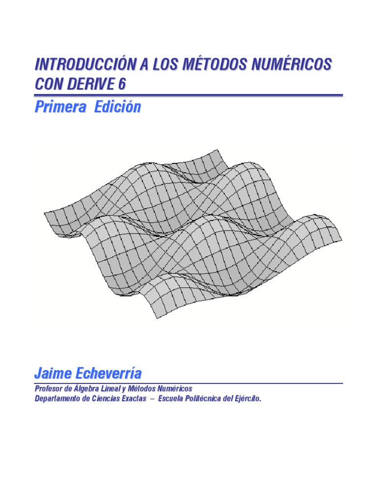 Introduccion A Los Metodos Numericos Con Derive 6 | PDF | Análisis numérico | Decimal