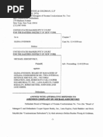 Sample Answer To Adversary Complaint in United States Bankruptcy Court ...