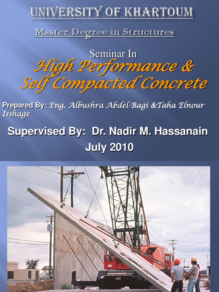 Self Compacted Concrete Seminar 1 | PDF | Concrete | Building Engineering