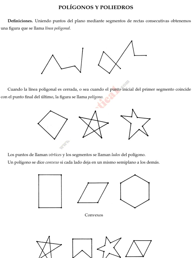Polígonos y Poliedros | PDF | Triángulo | Conjunto convexo