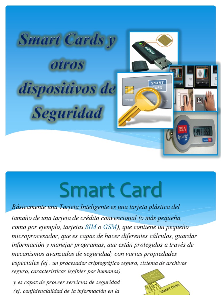 Tipos y aplicaciones de tarjetas inteligentes | PDF | Tarjeta ...