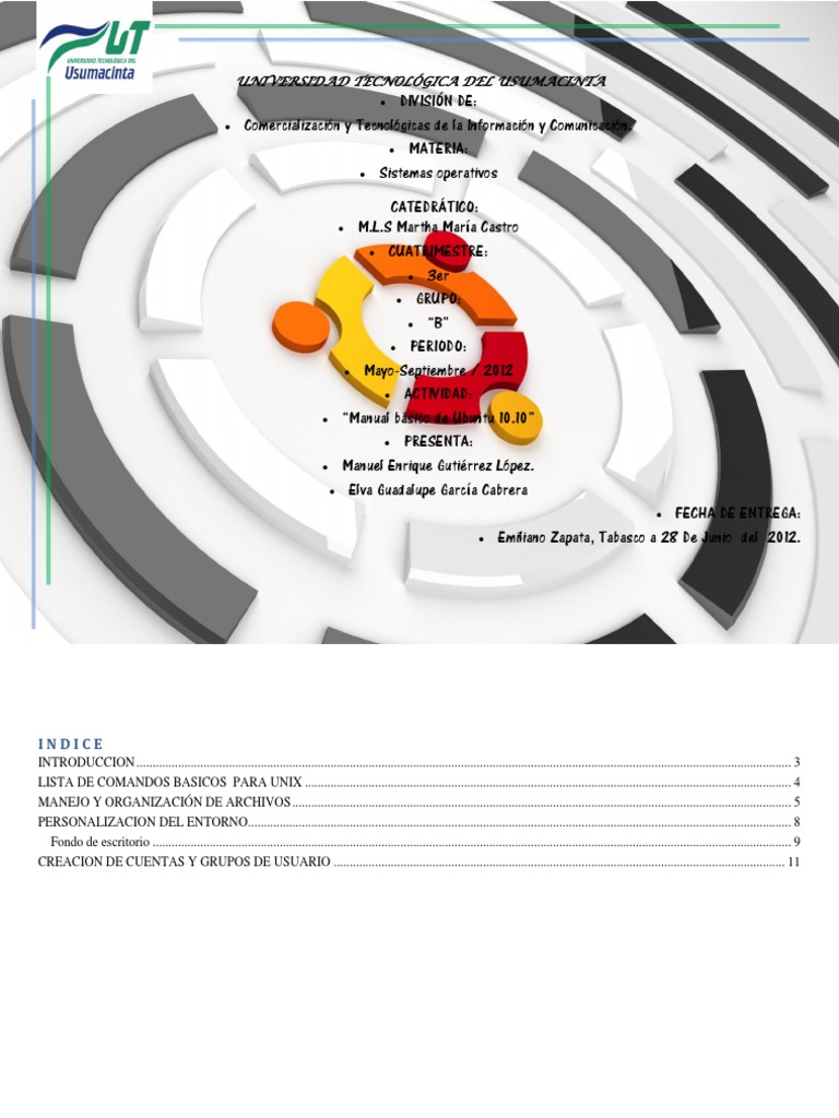 Manual Basico de Ubuntu | PDF | Ubuntu (sistema operativo) | Archivo de computadora