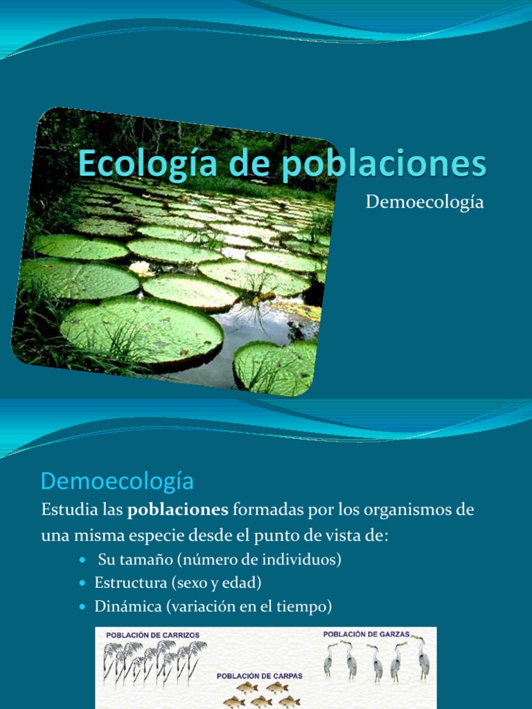 Demoecología | PDF | Población | Crecimiento de la población