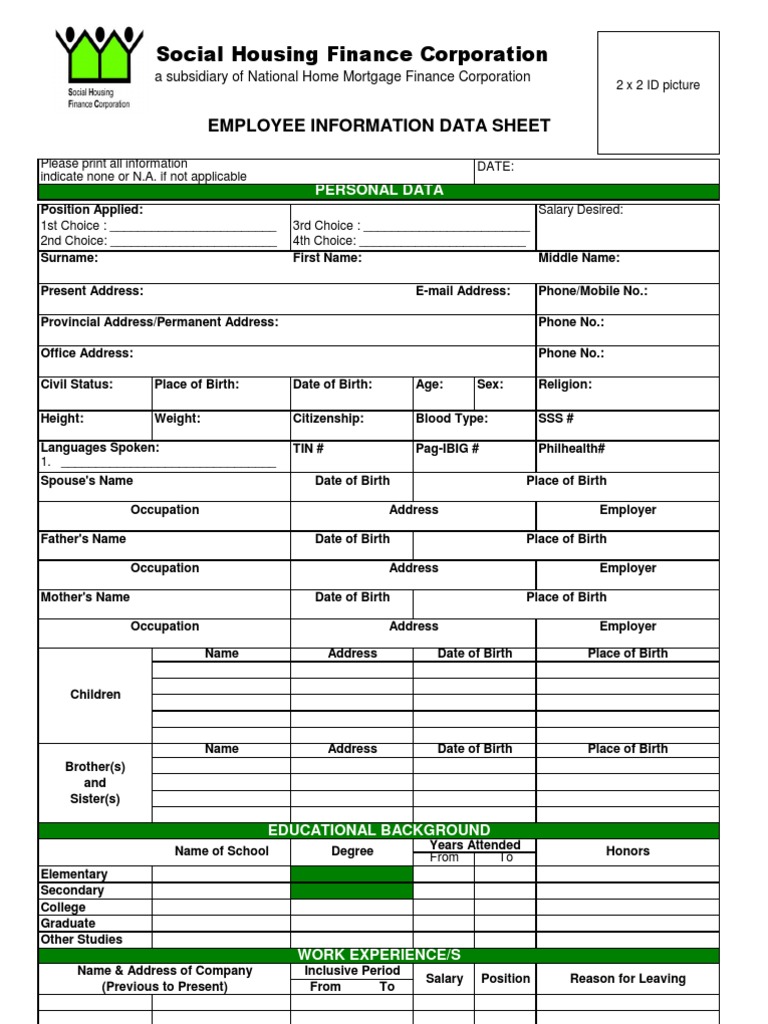 Information Data Sheet - 2012 | PDF | Employment | Justice