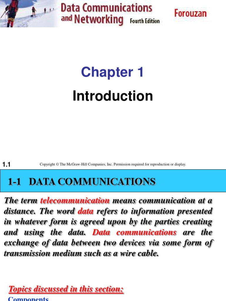 ch01-SLIDE - (2) Data Communications and Networking by Behrouz A.Forouzan | PDF | Network ...