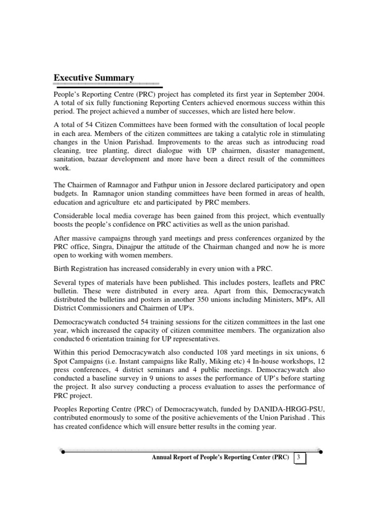 1st Year Report | PDF | Non Governmental Organization | Governance