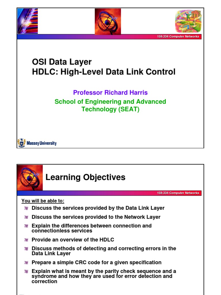 Osi Data Layer Hdlc High Level Data Link Control School Of Engineering And Advanced Technology