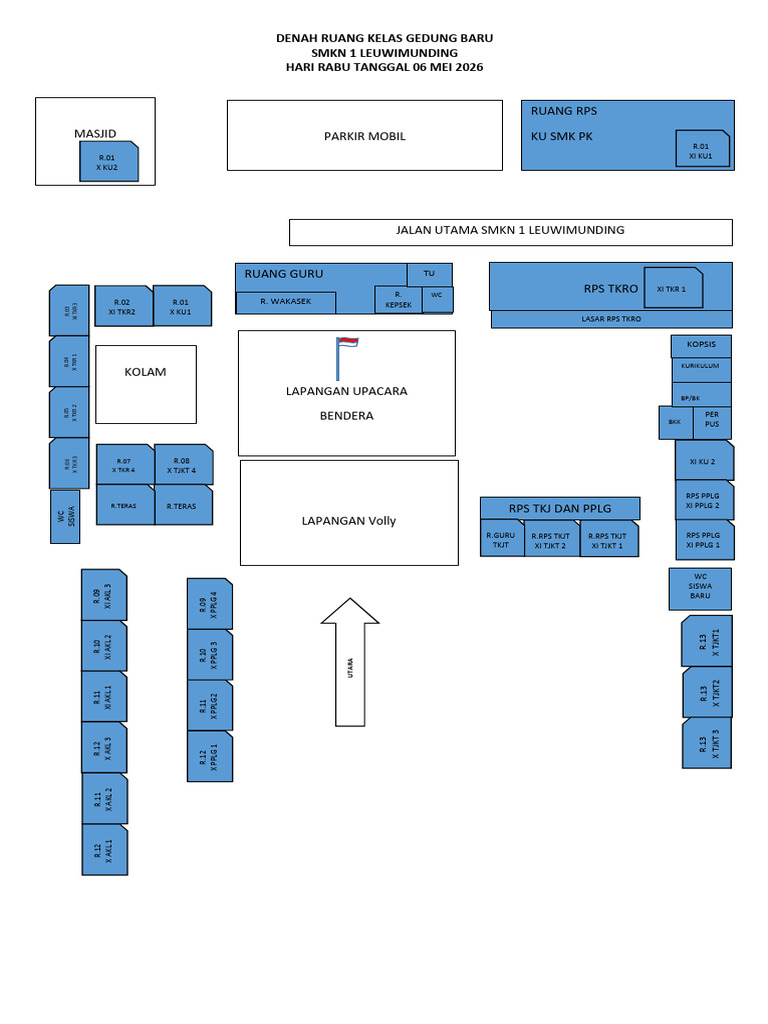 Denah Ruang Kelas Gb Tgl 06 Mei 2026 | PDF