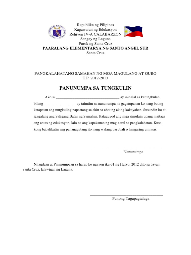 PANUNUMPA | PDF