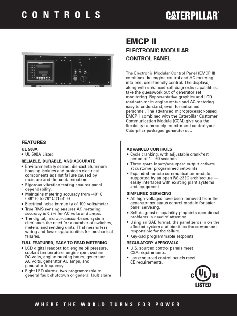 Emcp 2 | PDF | Electric Generator | Switch