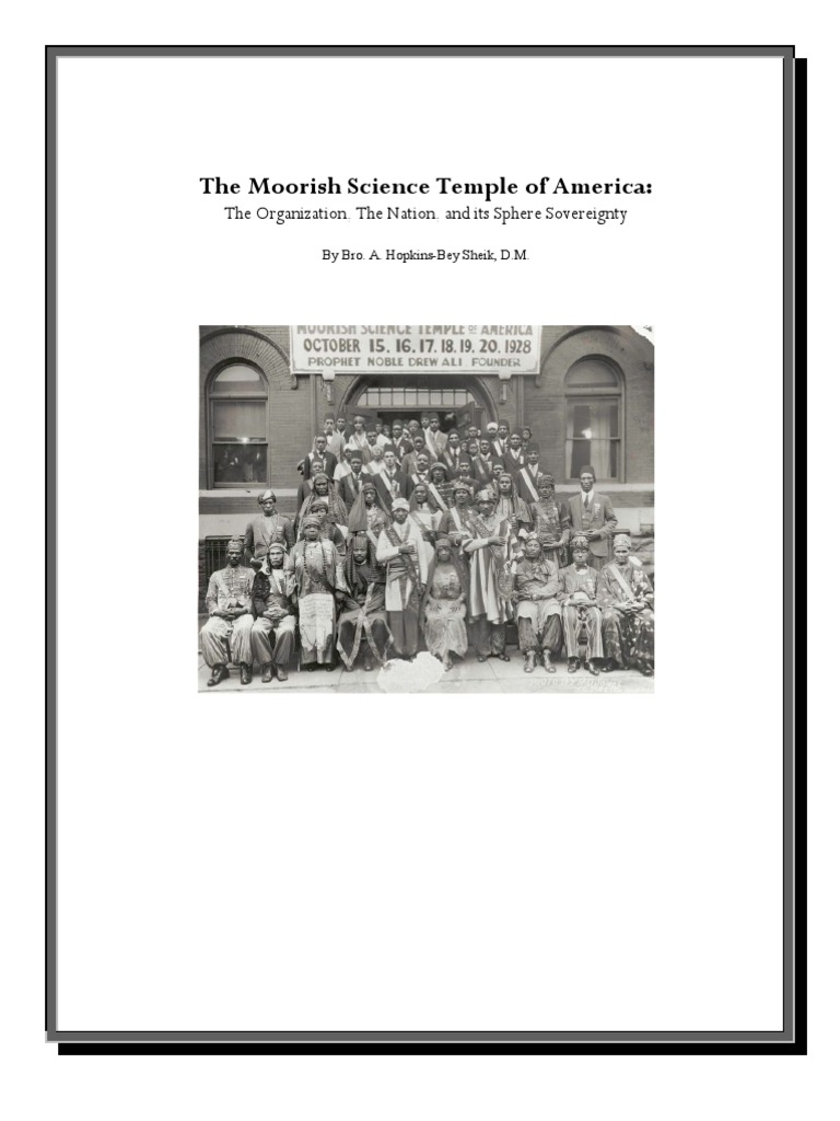 The Moorish Science Temple of America- Its Sphere Sovereignty | Holy ...