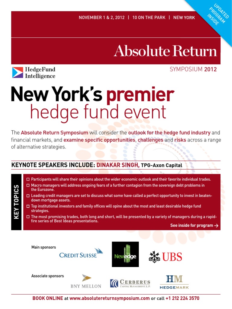 Absolute Return Symposium Brochure | PDF | Hedge Fund | Investment ...