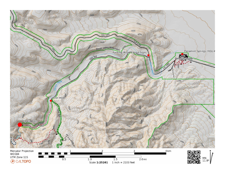 Darwin Falls Map | PDF