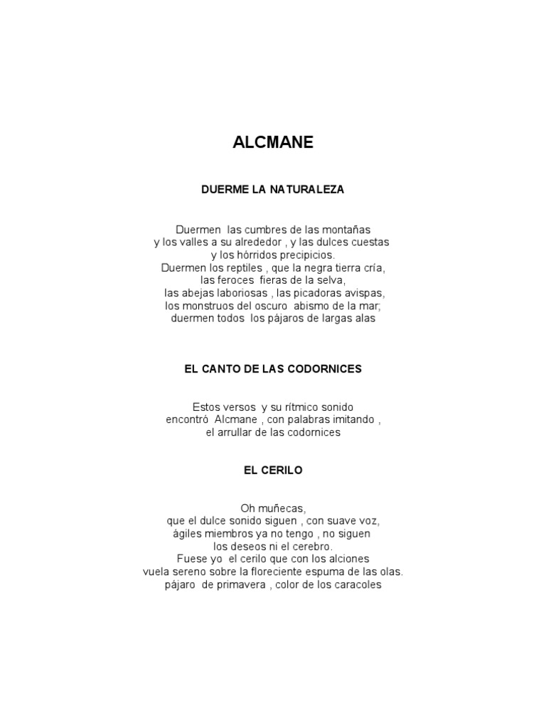 Poemas de la Antigua Grecia | PDF