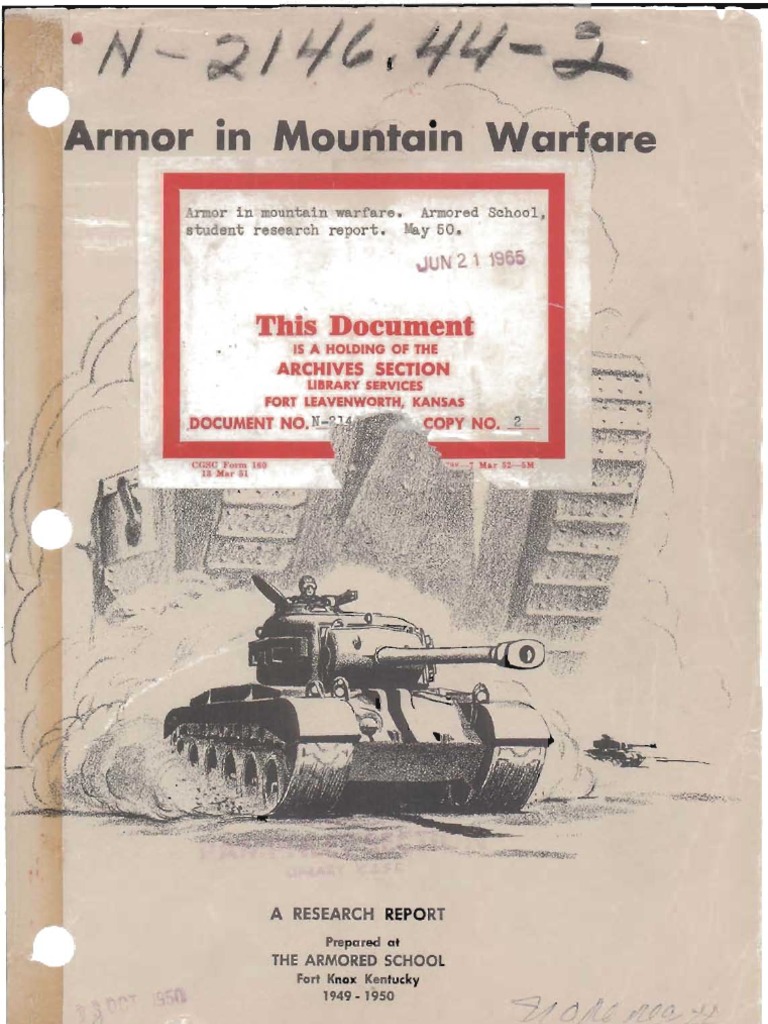WWII Armored Mountain Warfare | PDF | Unrest | Armed Conflict