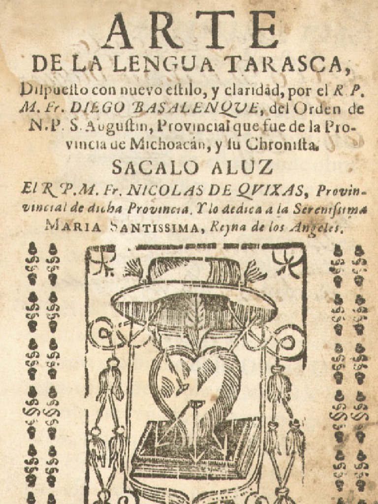 Arte de La Lengua Purepecha | Morfología Lingüística | Sintaxis