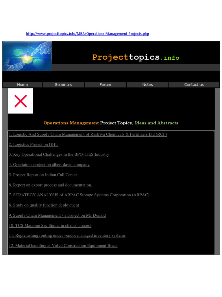 Operation Research Project Data | PDF | Supply Chain Management | Logistics