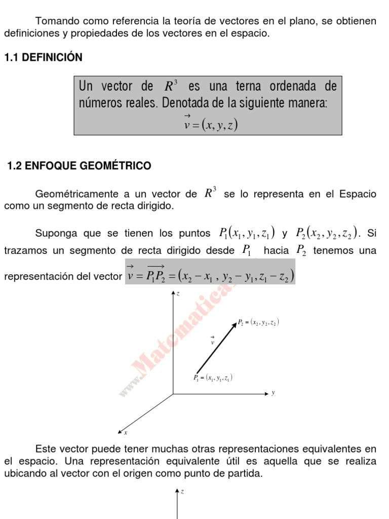 Vectores en R3 | PDF | Norma (Matemáticas) | Tetraedro