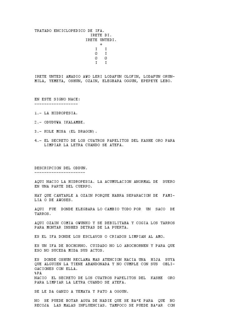 Irete Odí (Untegdí) | PDF | Religión étnica | Deidades